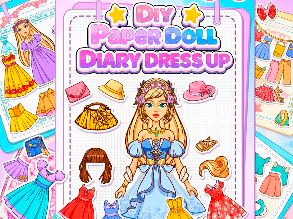 Diy Paper Doll Diary Dress Up 🕹️ Παίξτε online στο SGameS