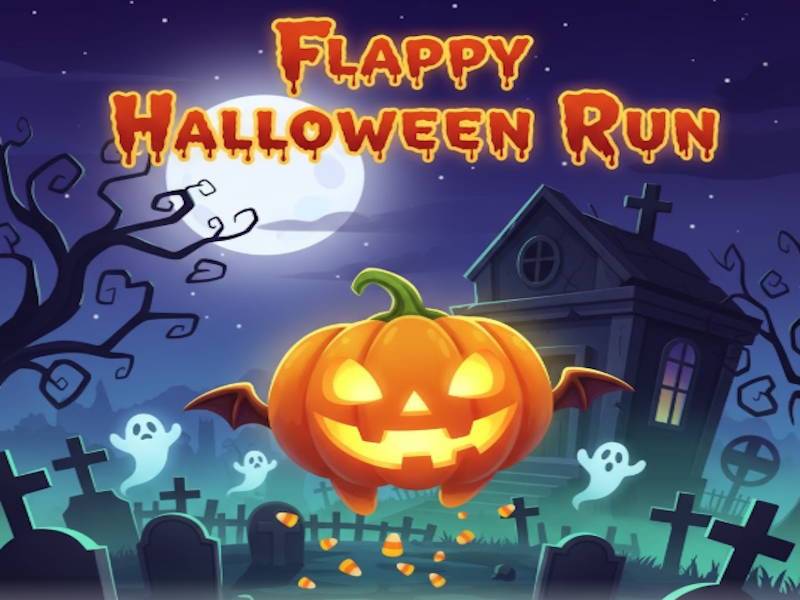 Flappy Halloween Run 🕹️ Παίξτε online στο SGameS