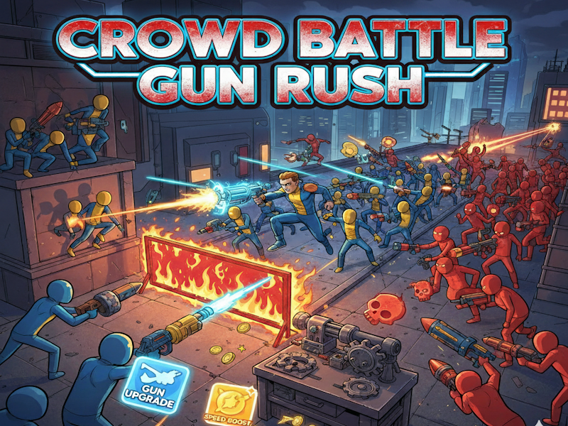 Crowd Battle Gun Rush 🕹️ Παίξτε online στο SGameS