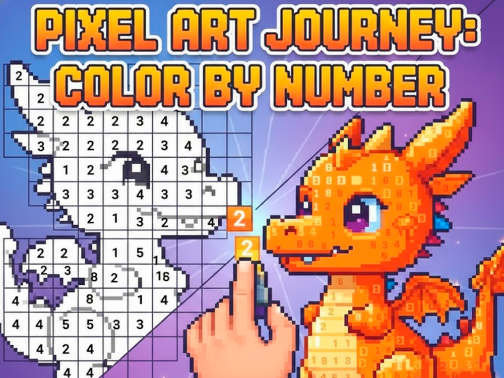 Draw picture by numbers Pixel Art 🕹️ Παίξτε online στο SGameS
